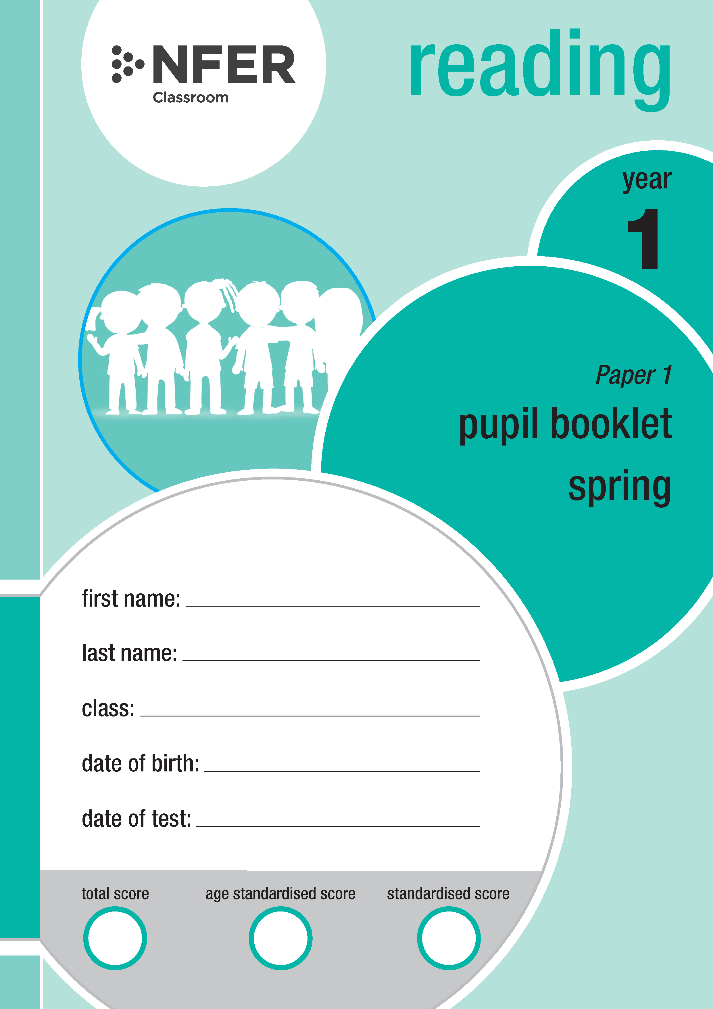Year 1 Spring Reading paper 1 pupil answer booklet pack - NFER