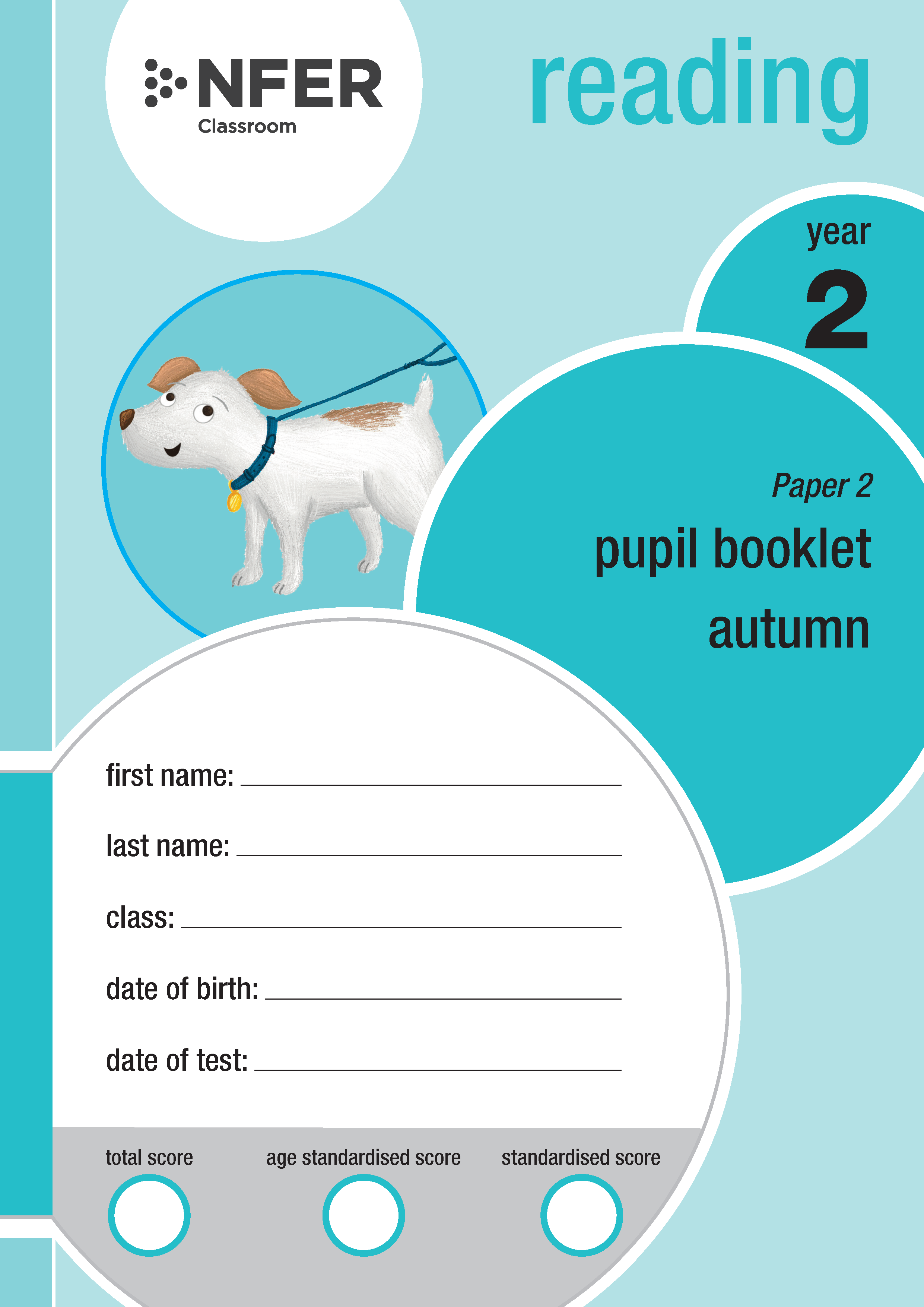 Year 2 Autumn Reading paper 2 pupil answer booklet pack - NFER