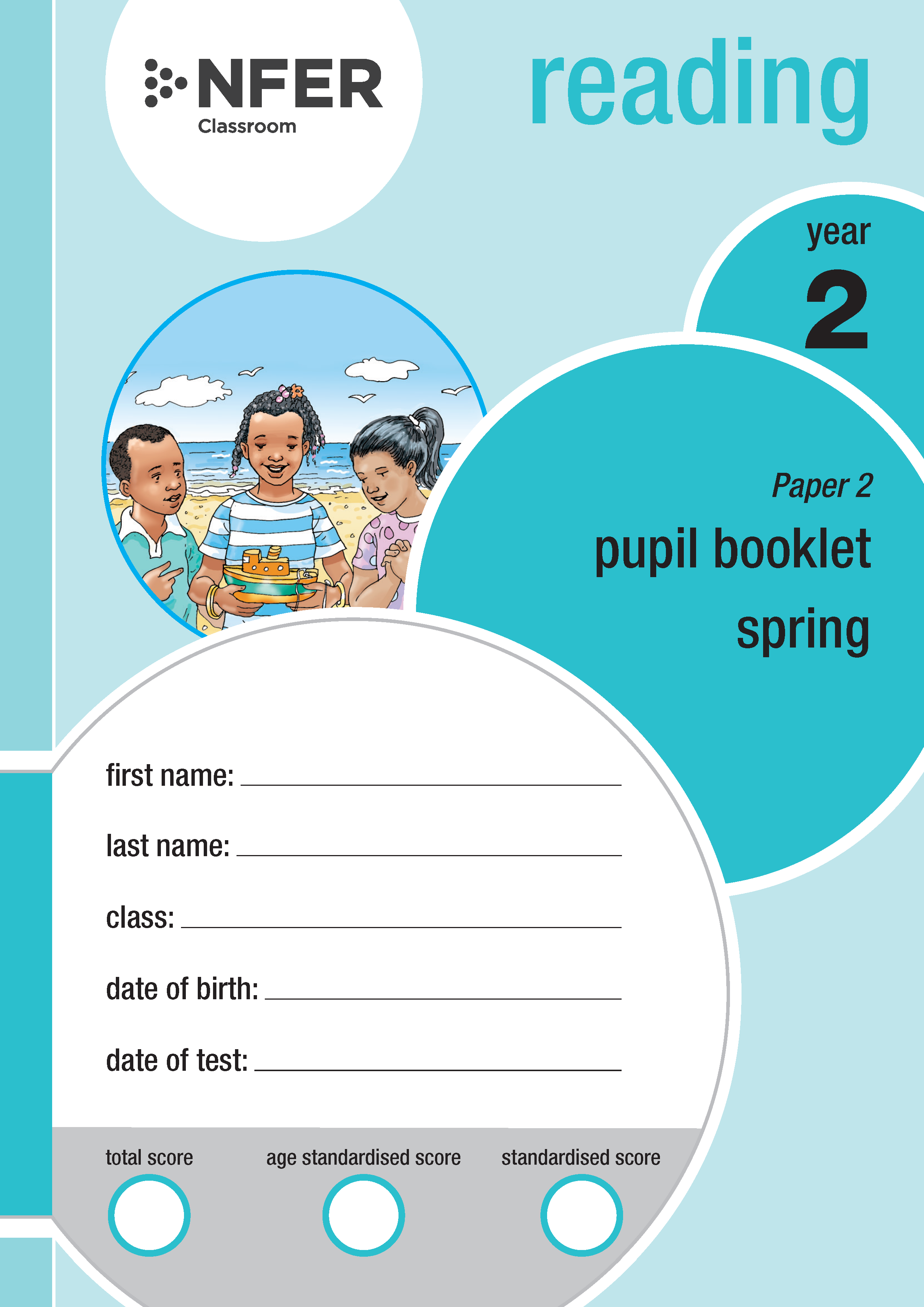 Year 2 Spring Reading paper 2 pupil answer booklet pack - NFER