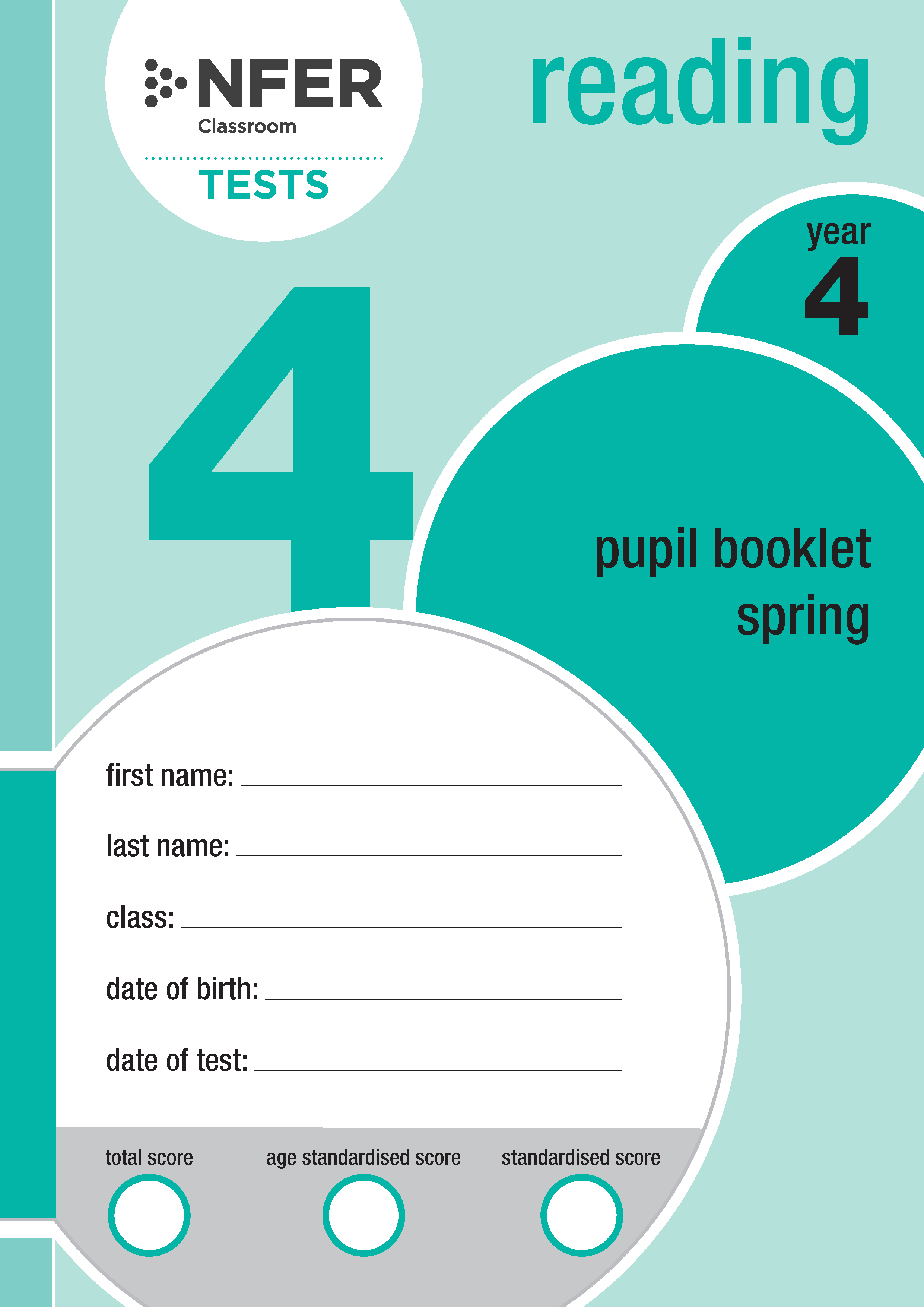 Year 4 Spring Reading pupil answer booklet pack - NFER