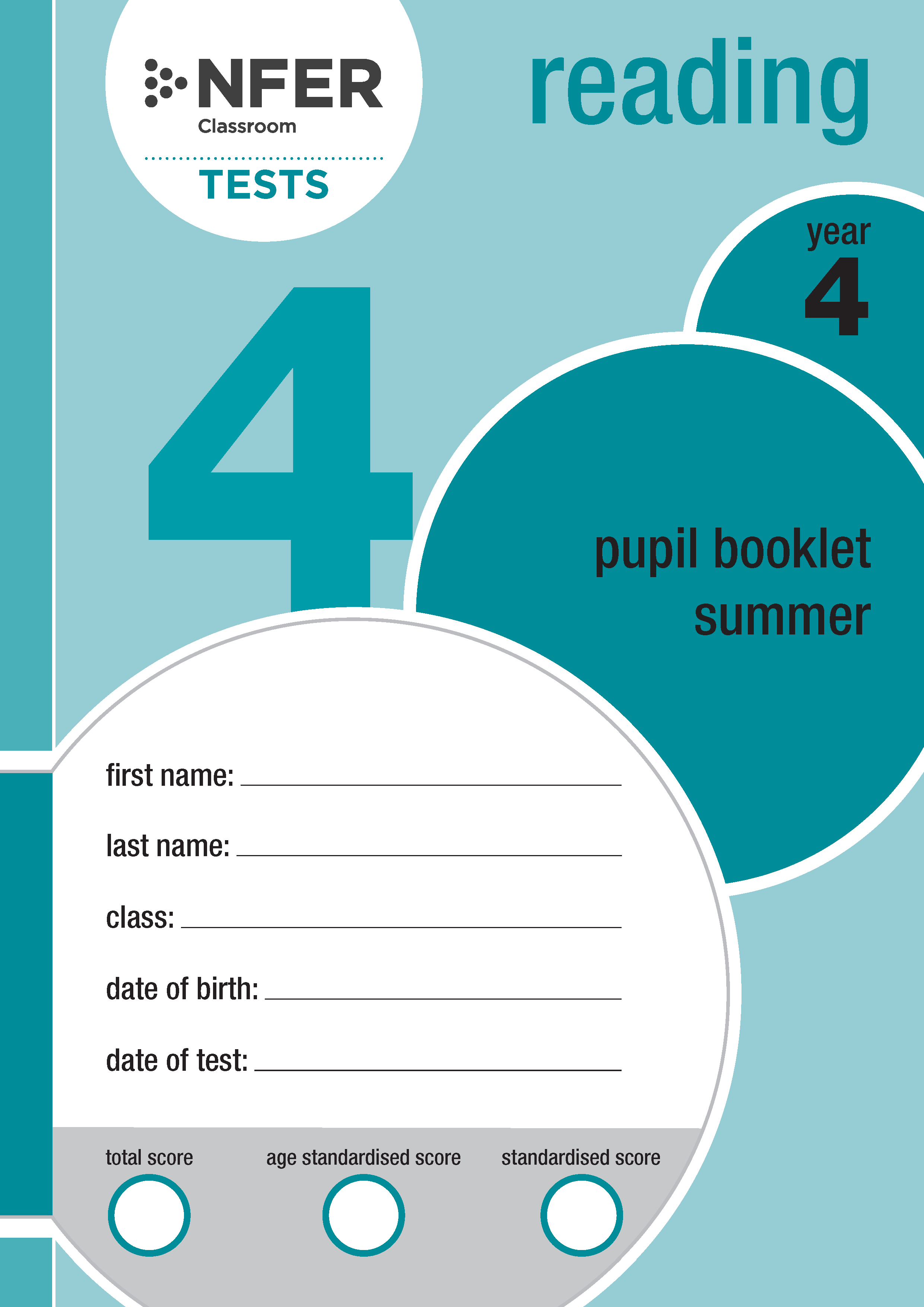 Year 4 Summer Reading pupil answer booklet pack - NFER